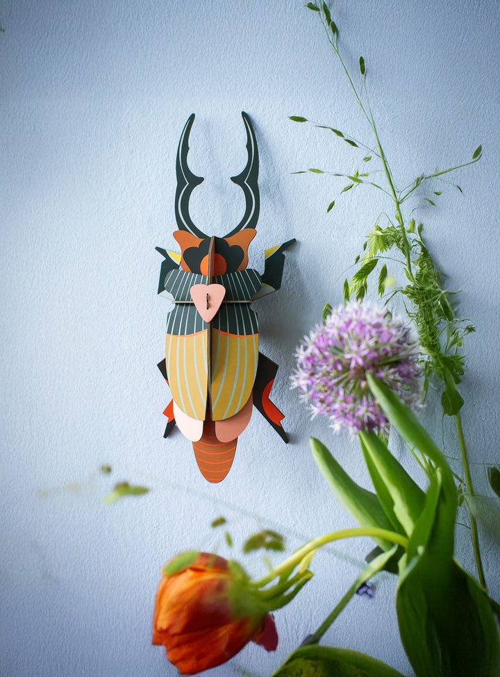 Giant Stag Beetle: Cardboard Deco - Studio Roof – Nüspace