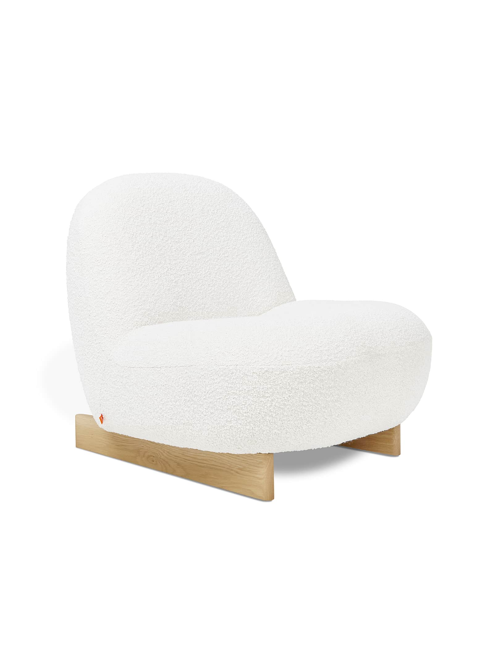 Arlo, fabric armchair with wooden legs by Gus* Modern – Nüspace