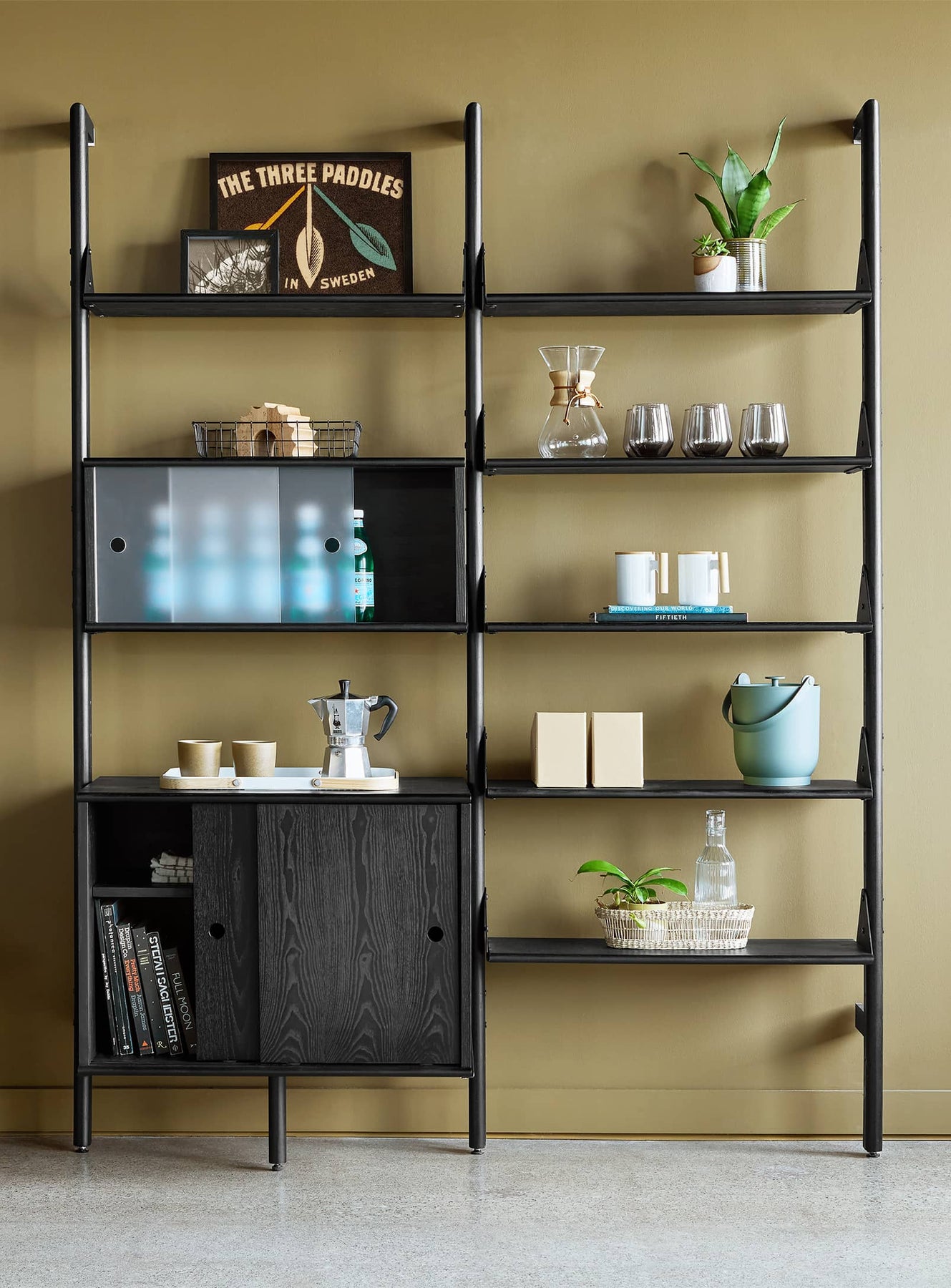 Branch 2, bookcase with multi-storage and shelves by Gus* – Nüspace