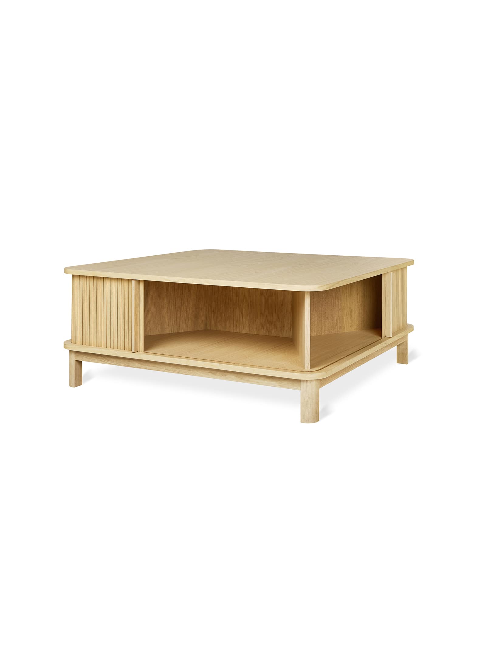 Ledger, wooden coffee table with storage by Gus* Modern – Nüspace