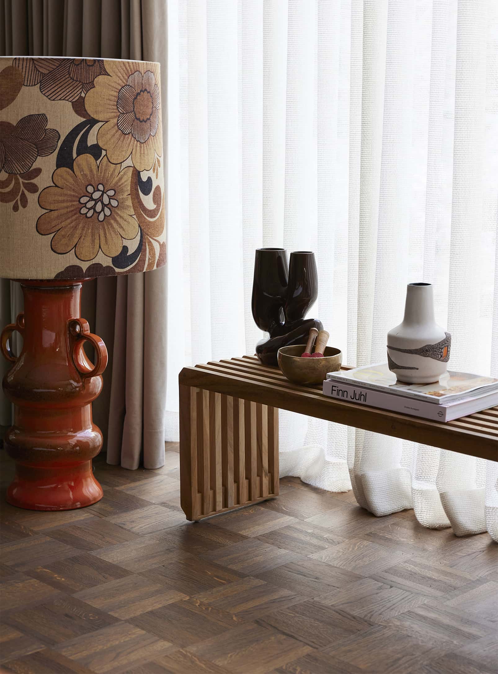 Teak slatted bench - HK living – Nüspace