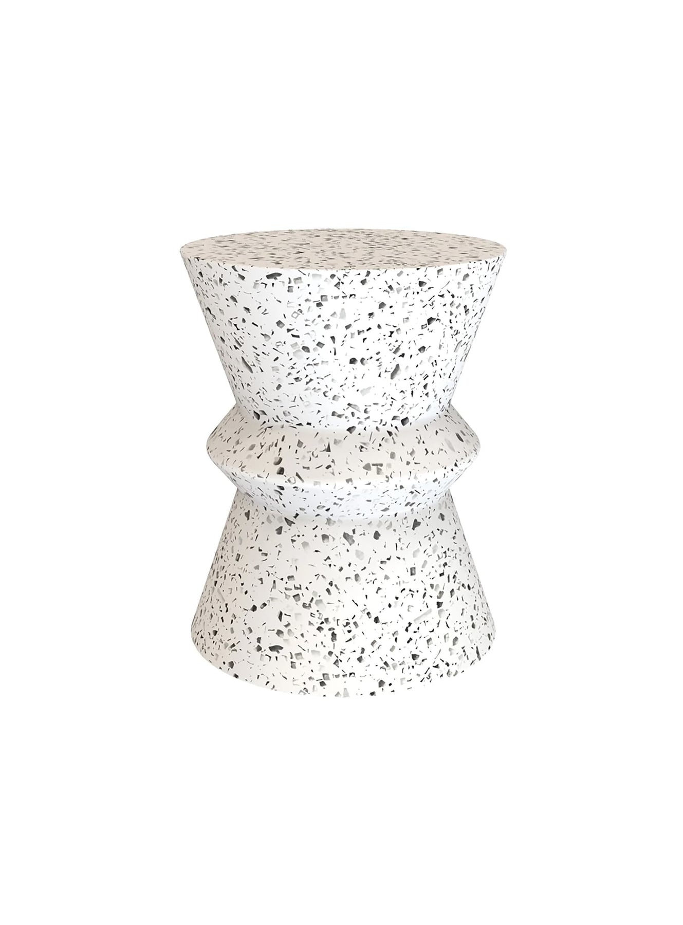 Hourglass, terrazzo end table – Nüspace