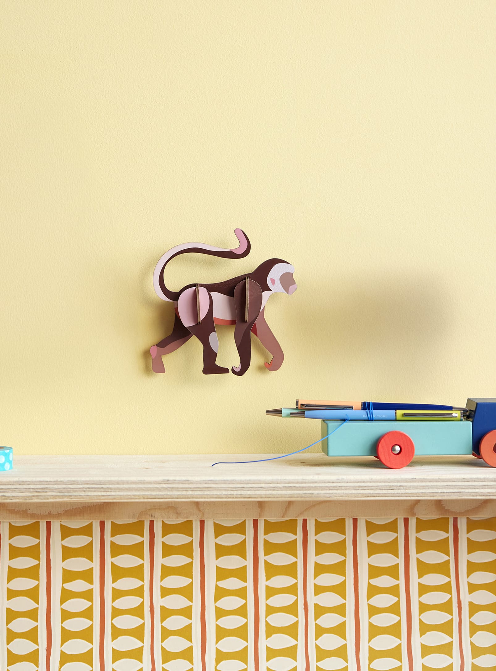 Monkey: Cardboard Wall Decoration - Studio Roof – Nüspace