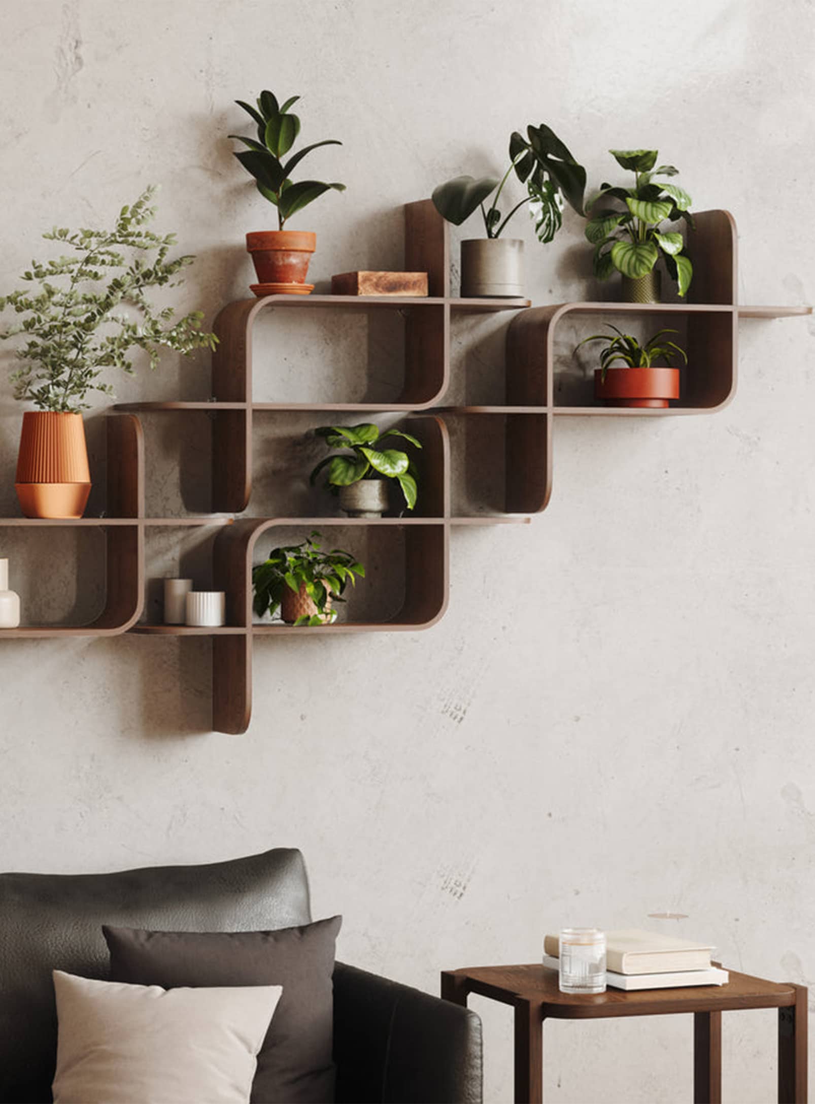 Montage, wooden wall shelf by Umbra – Nüspace