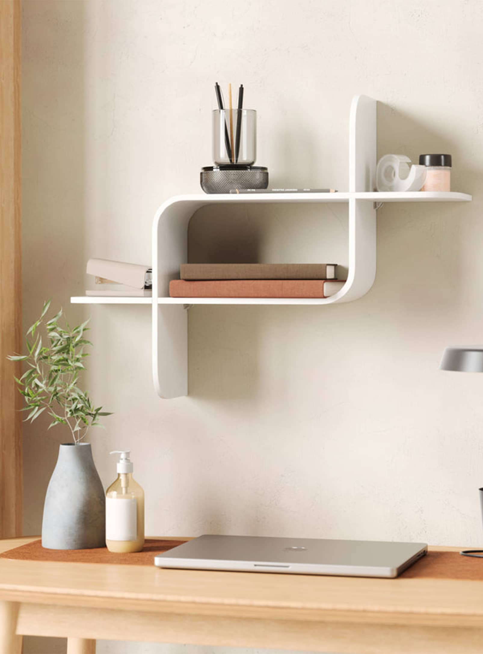 Montage, wooden wall shelf by Umbra – Nüspace