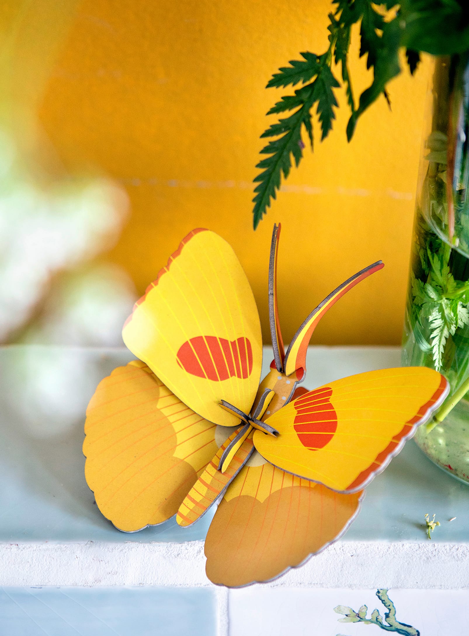 Yellow Butterfly: Cardboard Decoration - Studio Roof – Nüspace