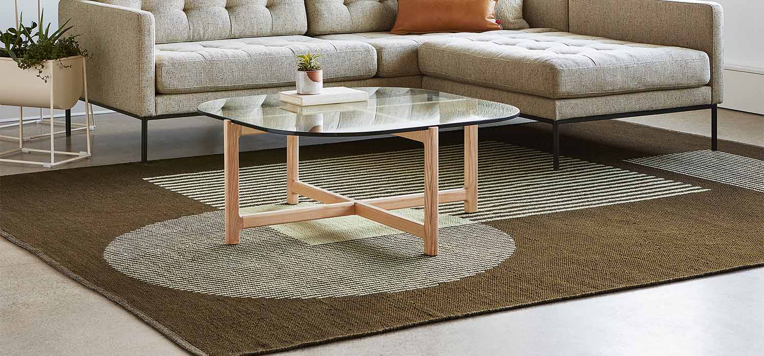 Echo, gray rug in three sizes by Gus* Modern – Nüspace