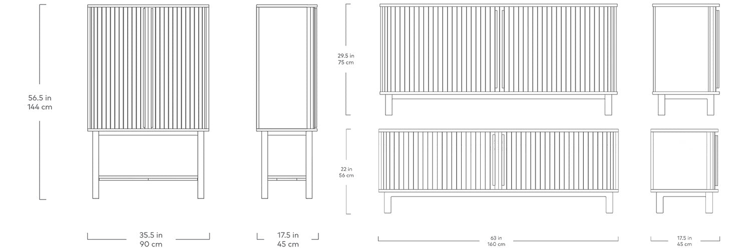 Ledger, wooden coffee table with storage by Gus* Modern – Nüspace