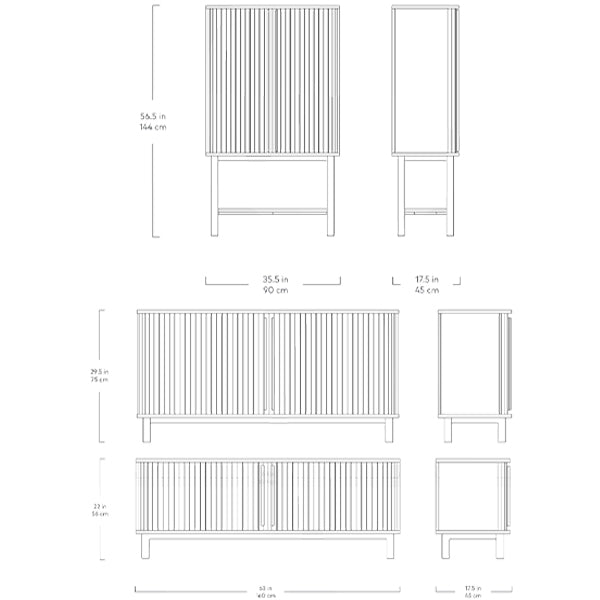 Ledger, wooden coffee table with storage by Gus* Modern – Nüspace
