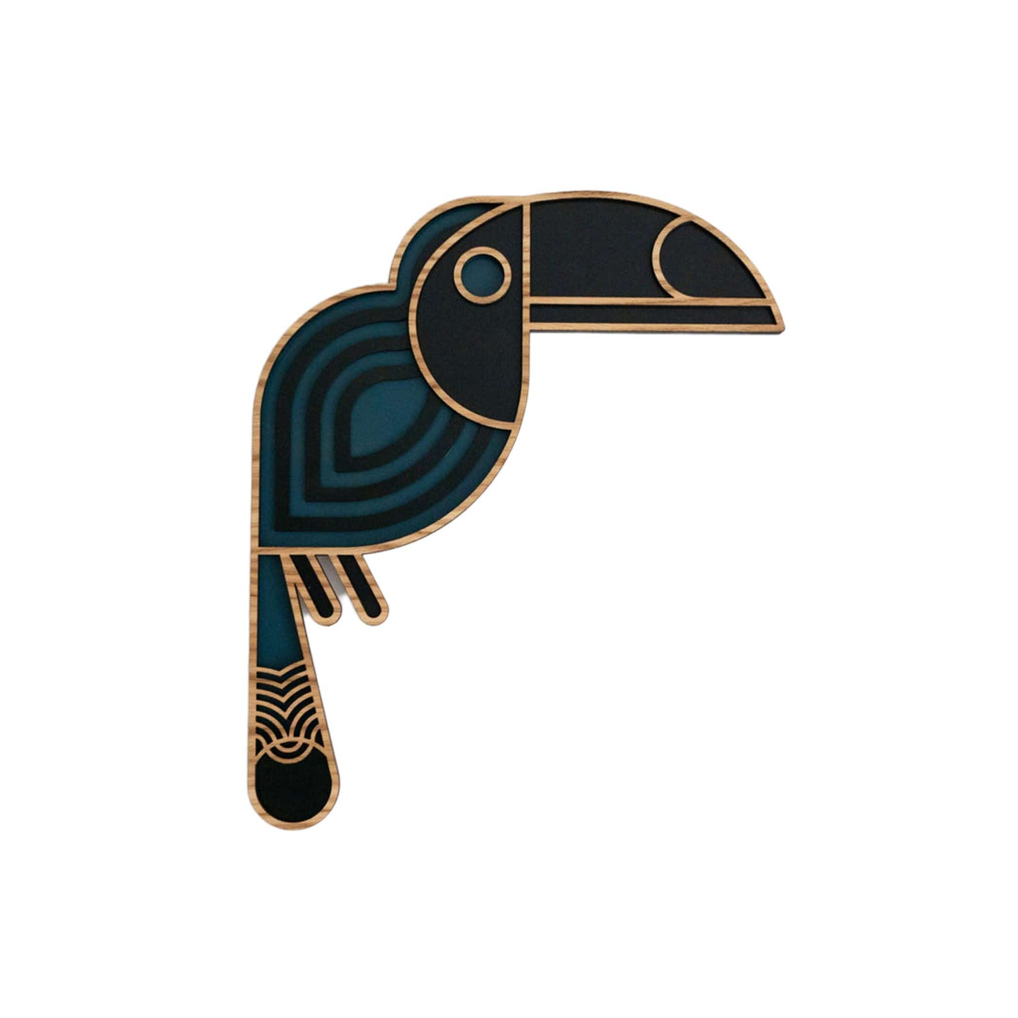 Toucan, décoration murale en bois par Minimum Design – Nüspace