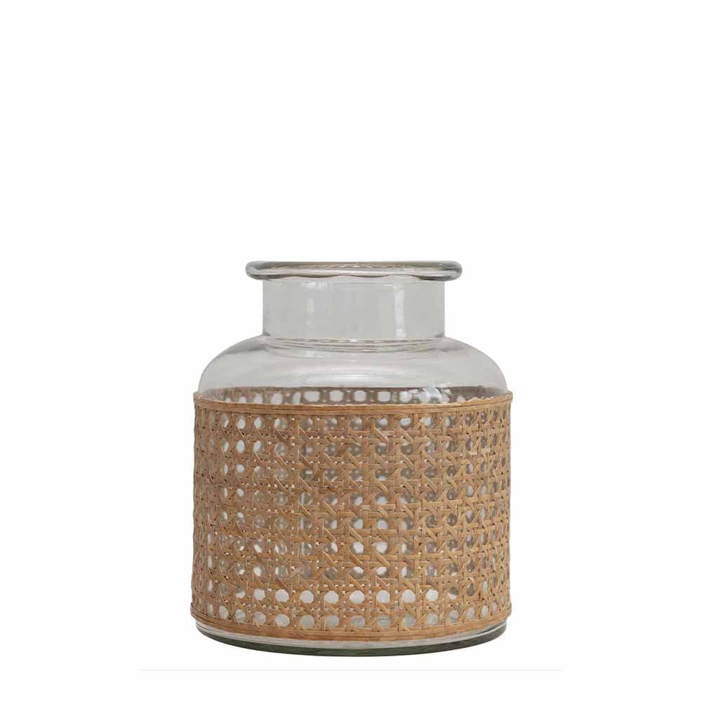 Glass cane wrapped vase, vases by Bloomingville – Nüspace