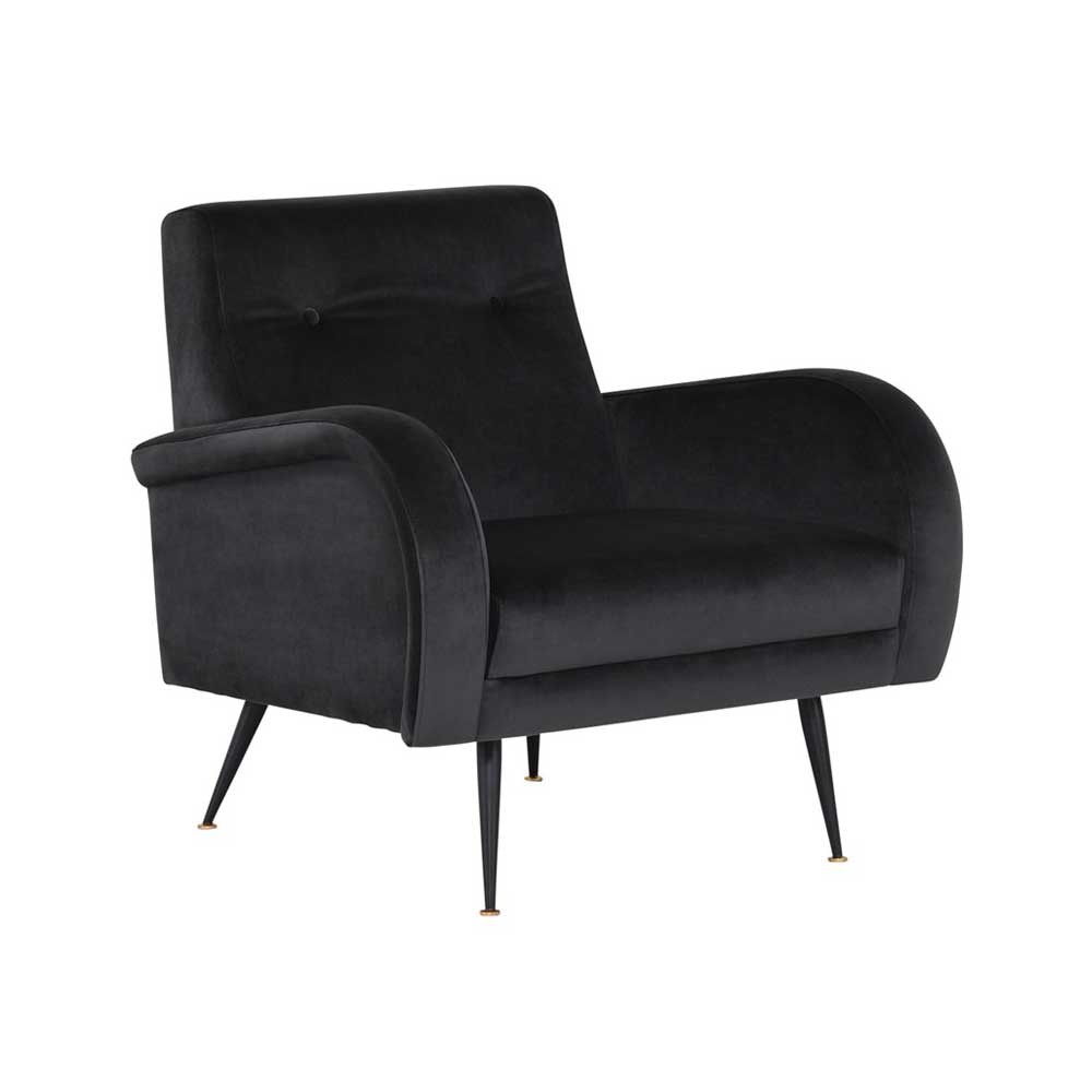 Hugo, velvet armchair by Nuevo – Nüspace Mobilier (Canada)